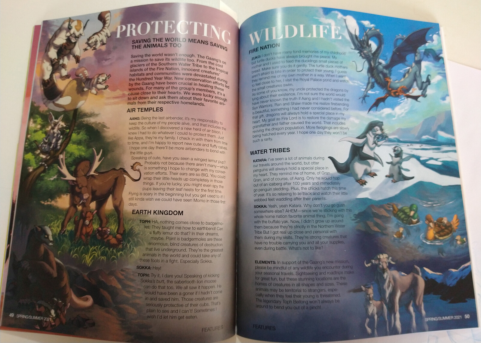 Fernanda Adami - ELEMENTS ATLA Fanzine -- Spread Page