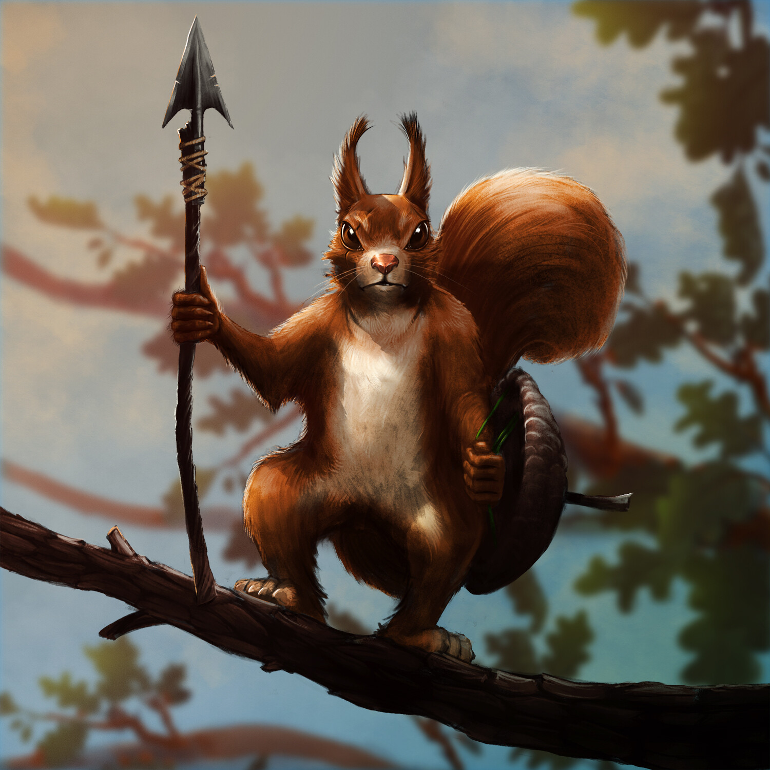 ArtStation - Squirrel Warrior