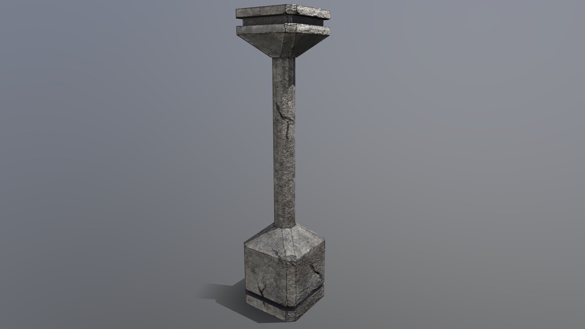 ArtStation - Pillar for my practice. 3D model with full pipeline ...