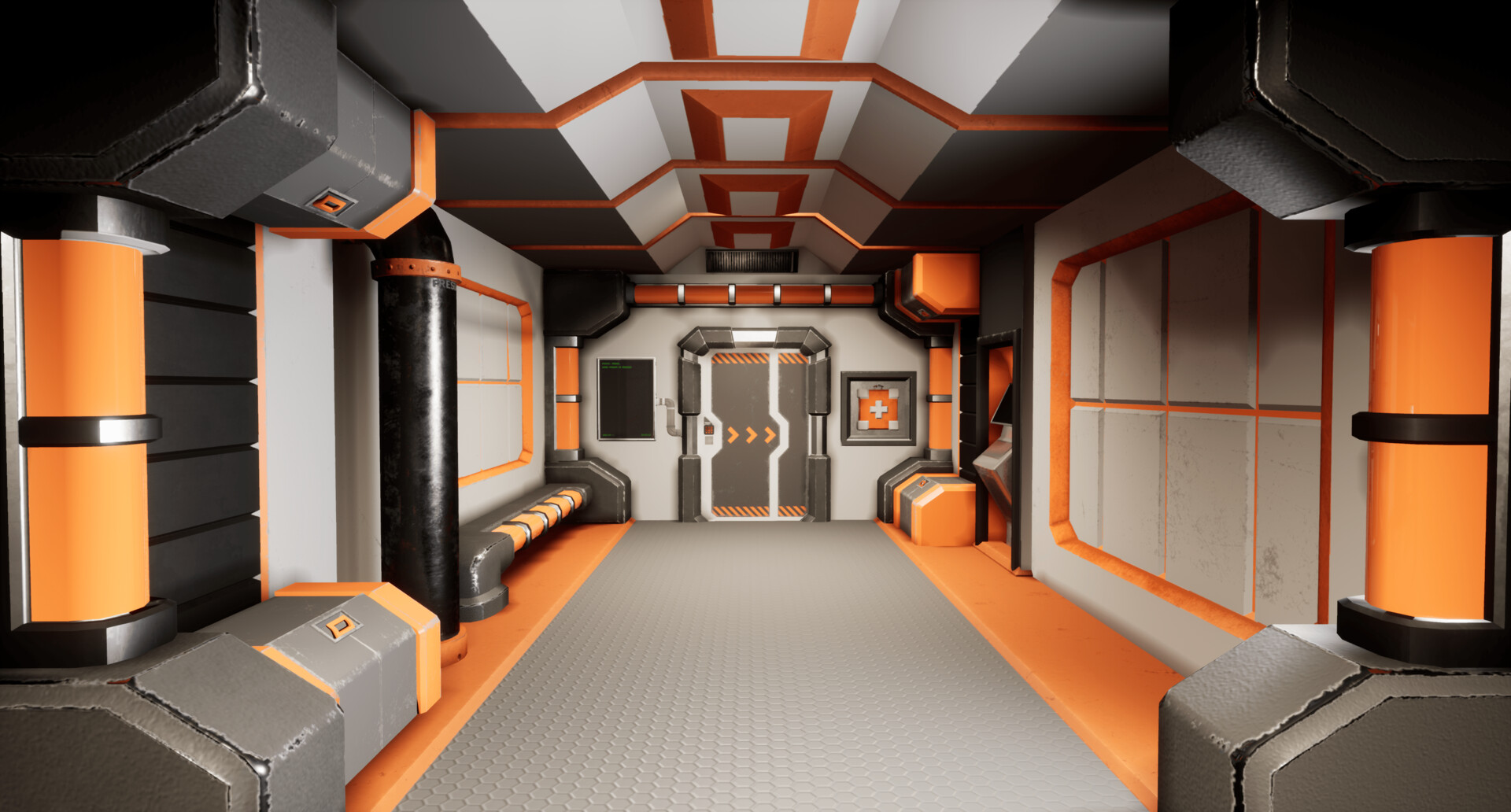 ArtStation - Sci-Fi Hallway