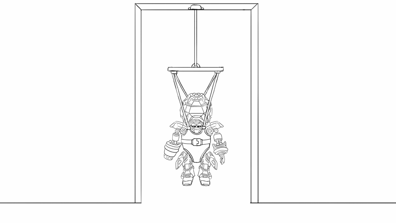 how to draw mech x4 easy