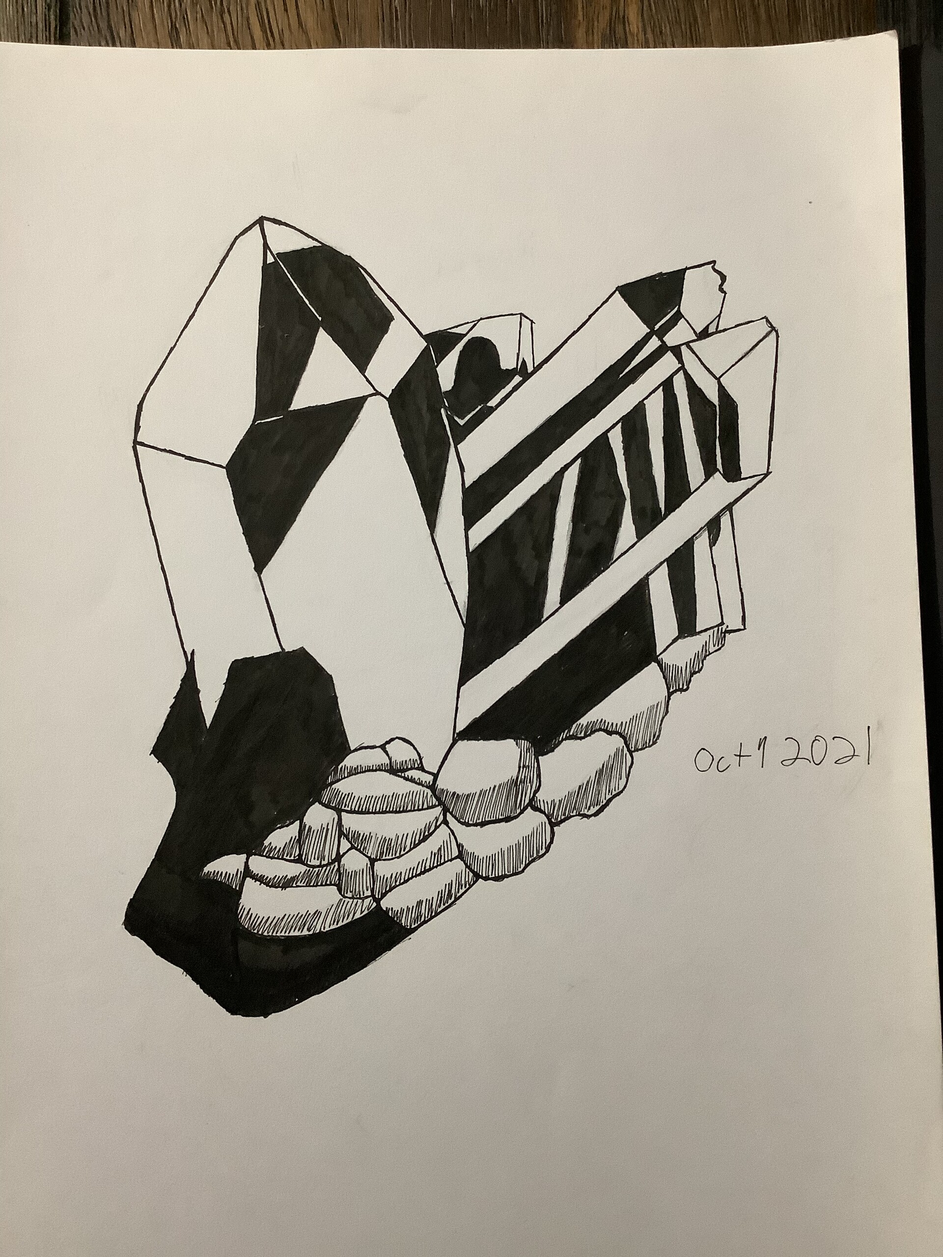ArtStation - Inktober #1 Crystal
