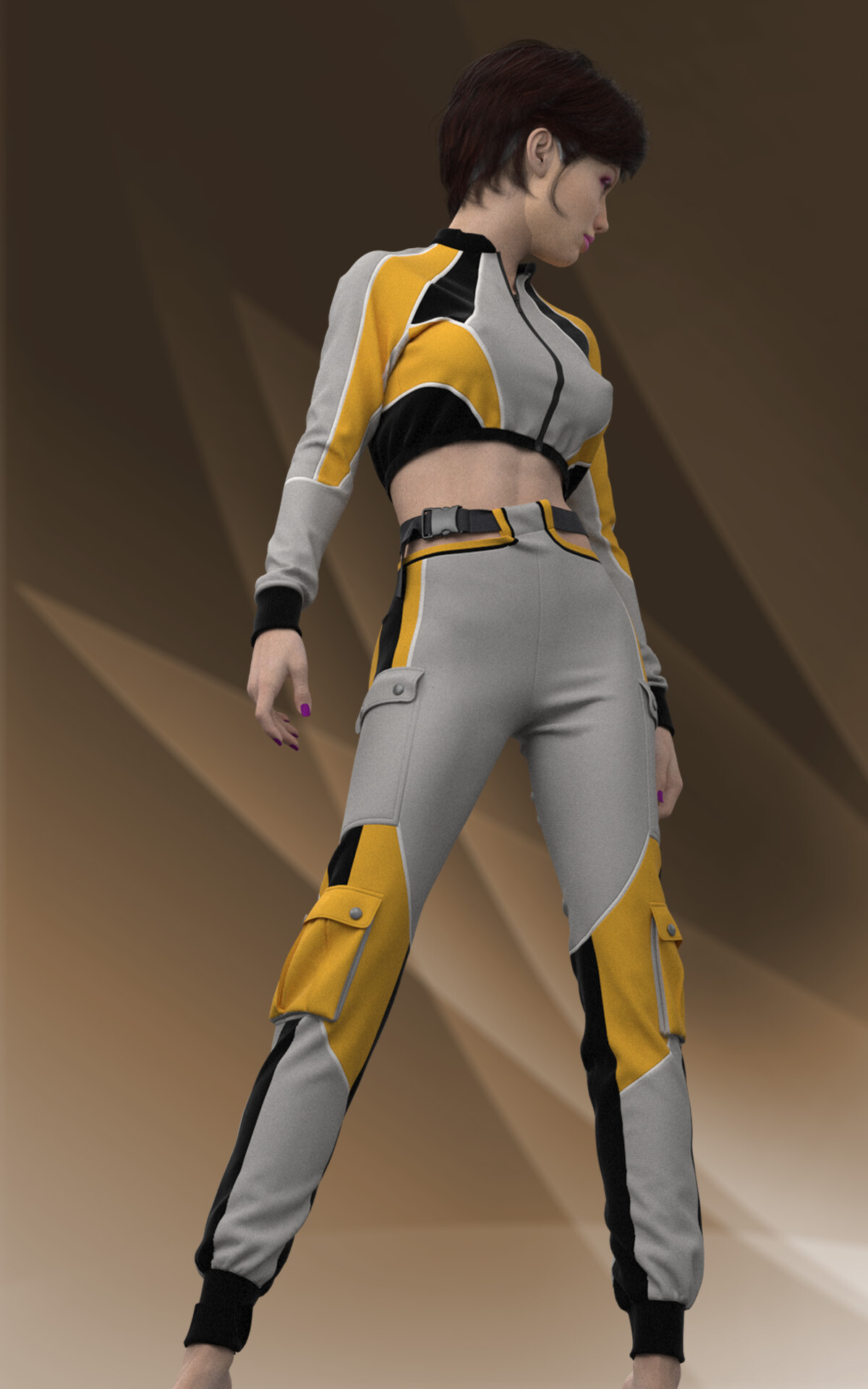 ArtStation - Female sport outfit