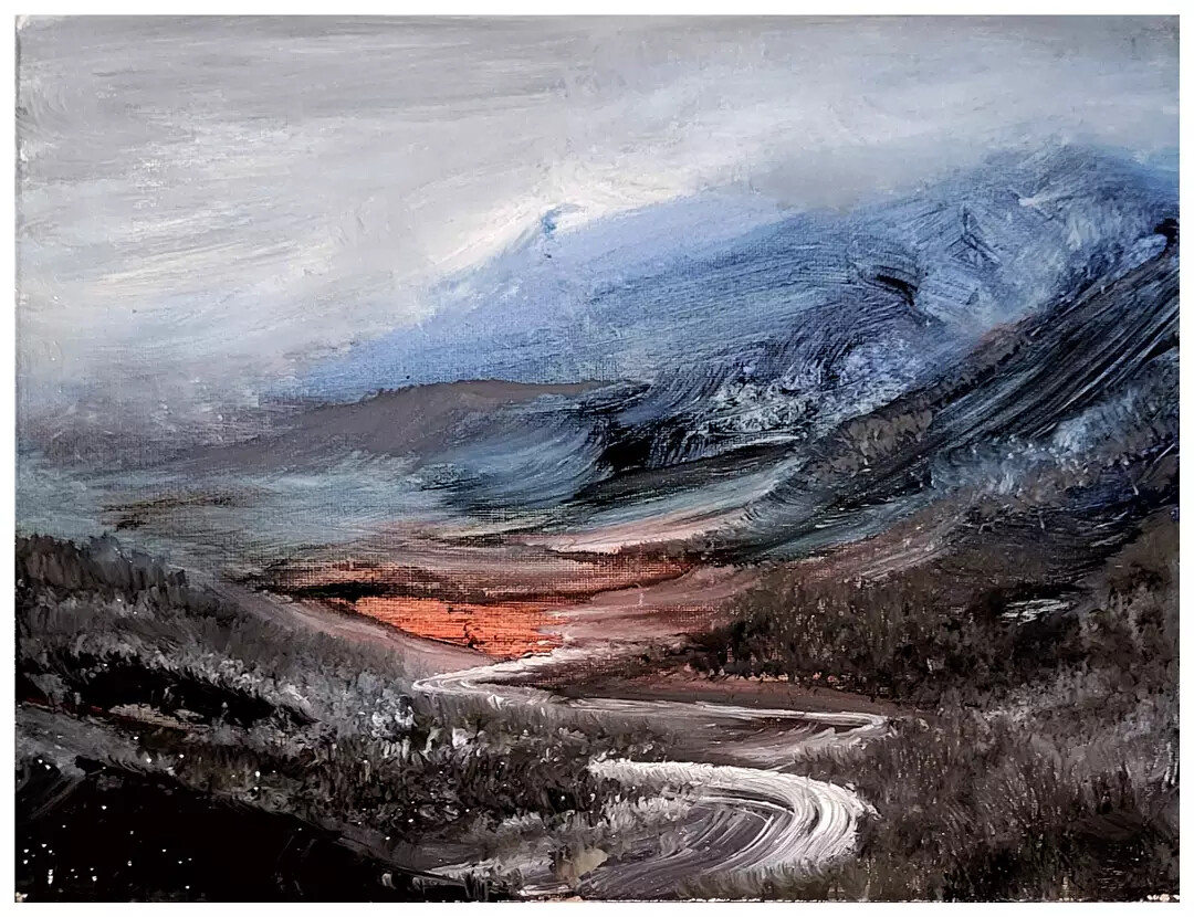 ArtStation - Imaginational Traditional landscape artwork painting by ...