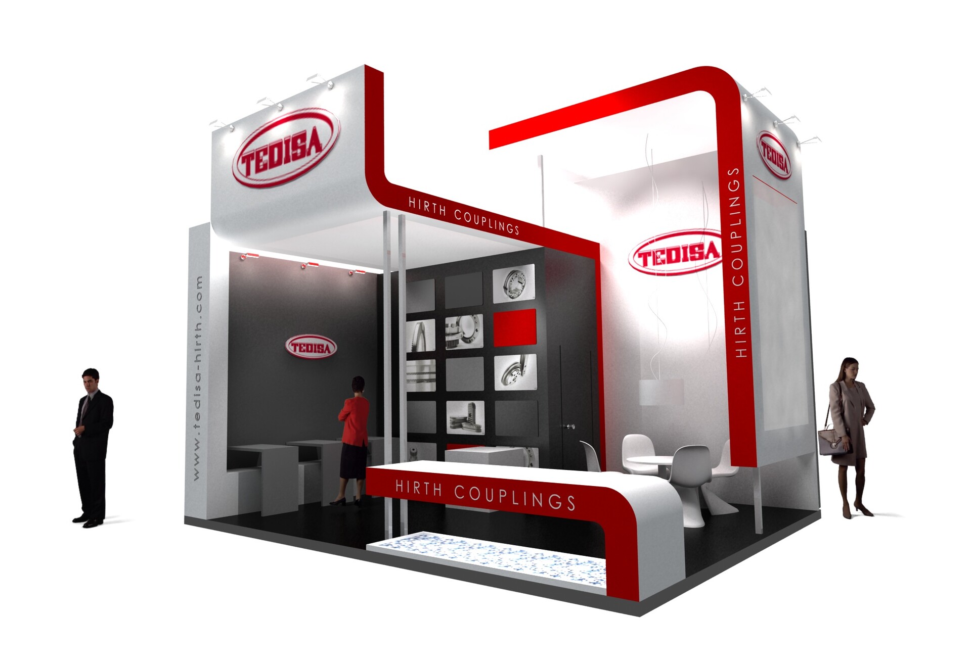 ArtStation - Trade show booth design and render Tecdema