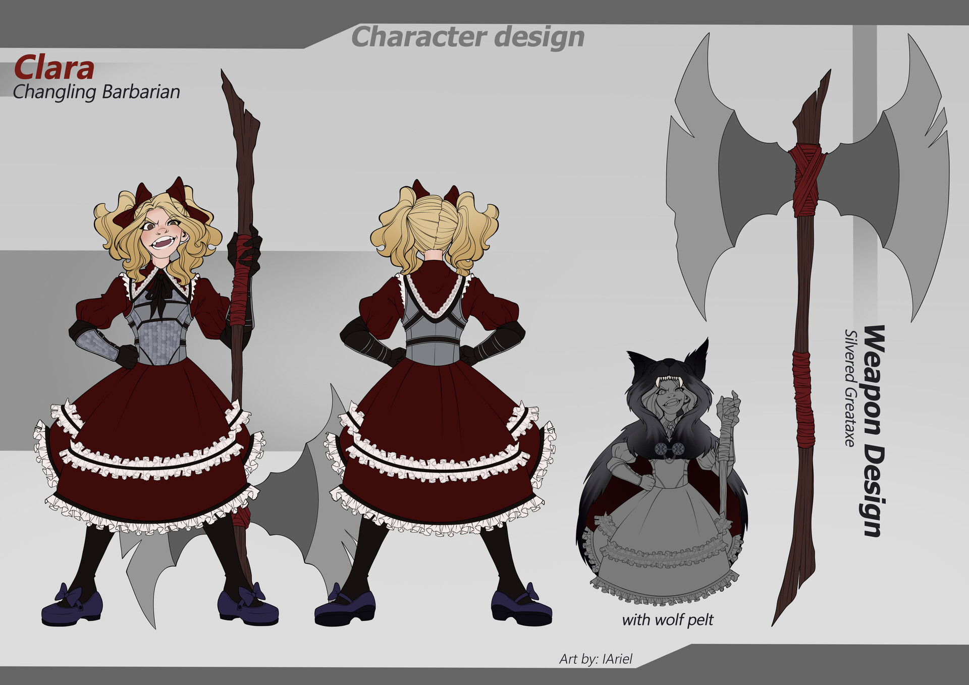 ArtStation - Clara Character Reference Sheet