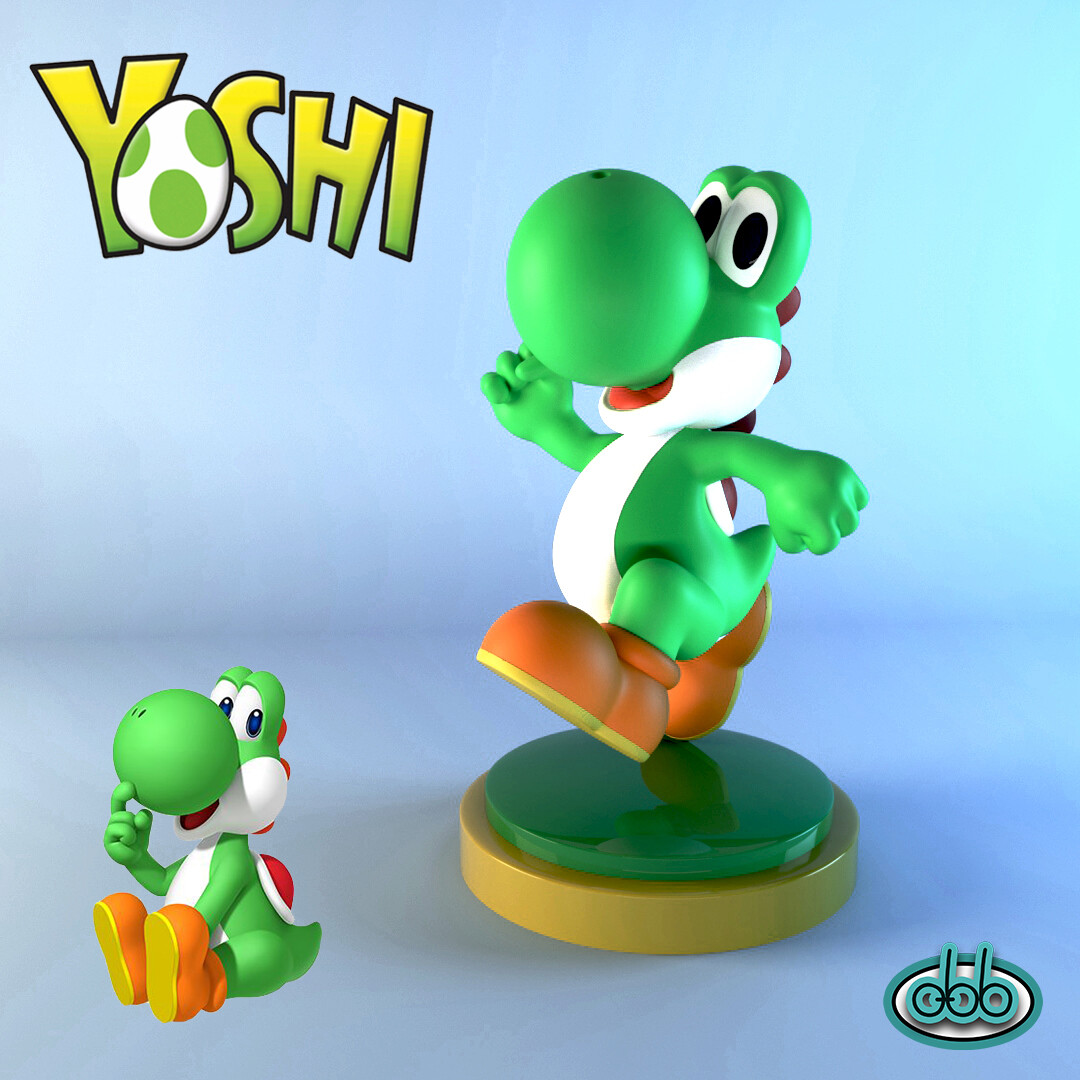 Gaétan Bouffard-Voisin - 3D FanArt, Yoshi's Adventure inspired from Mario Video Game