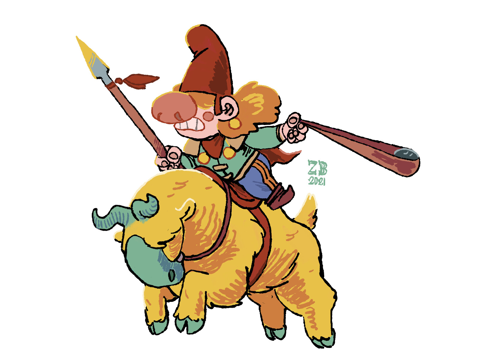 ArtStation - Borfast Bullroar, Halfling Nomad