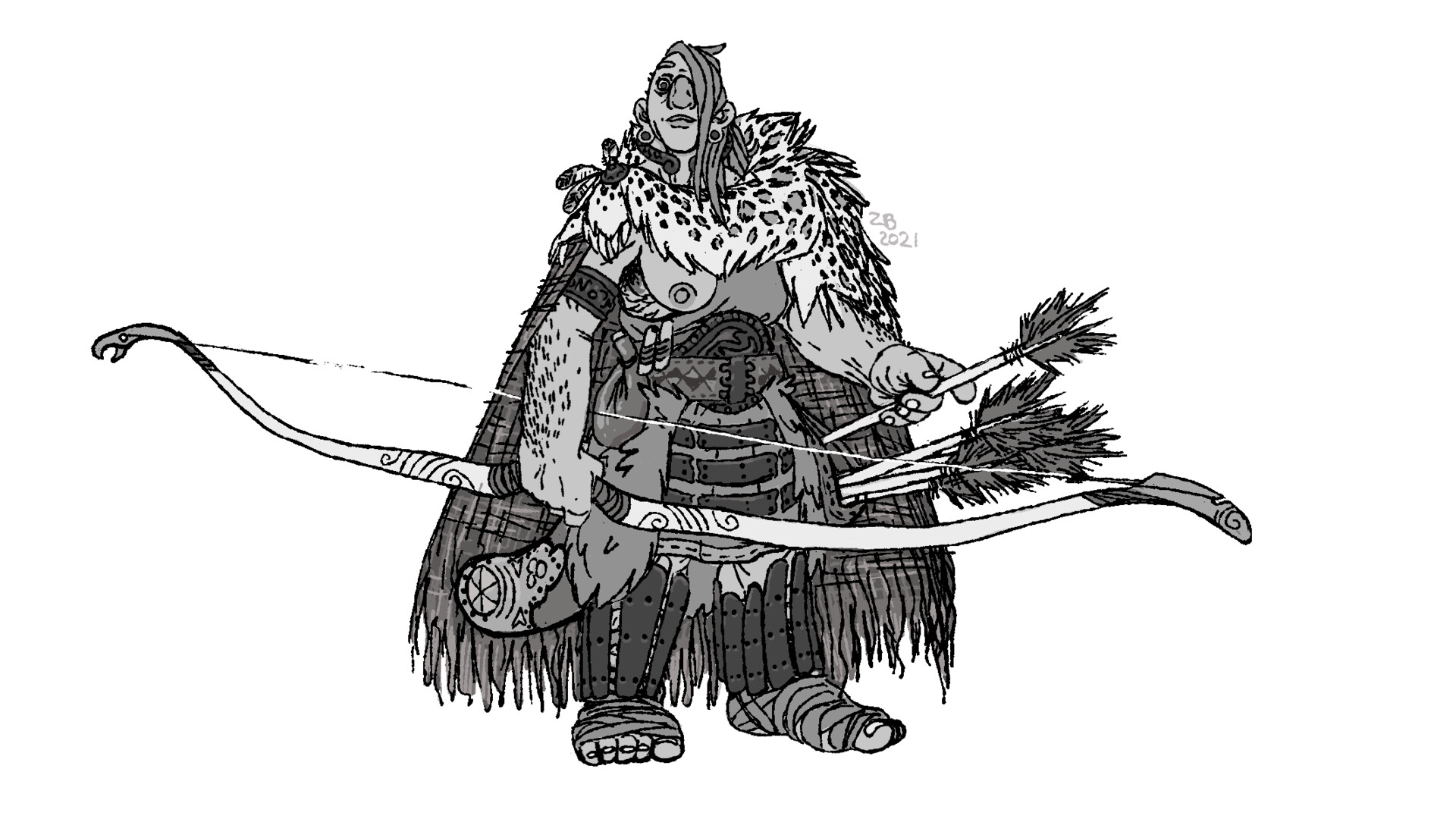 ArtStation - Half-Giant Archer.