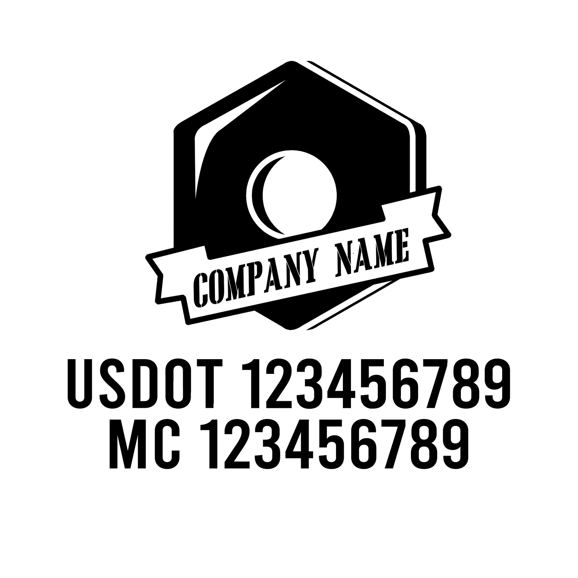ArtStation - Mechanical Logos for USDOT Number Decals