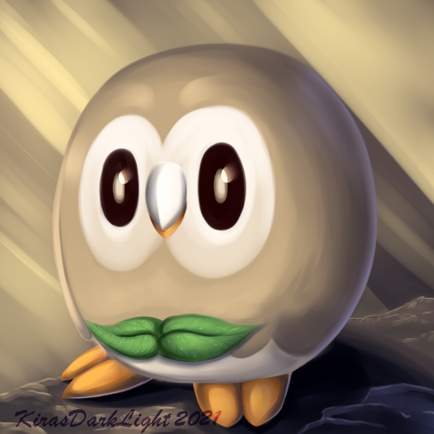 ArtStation - Rowlet Speed Paint