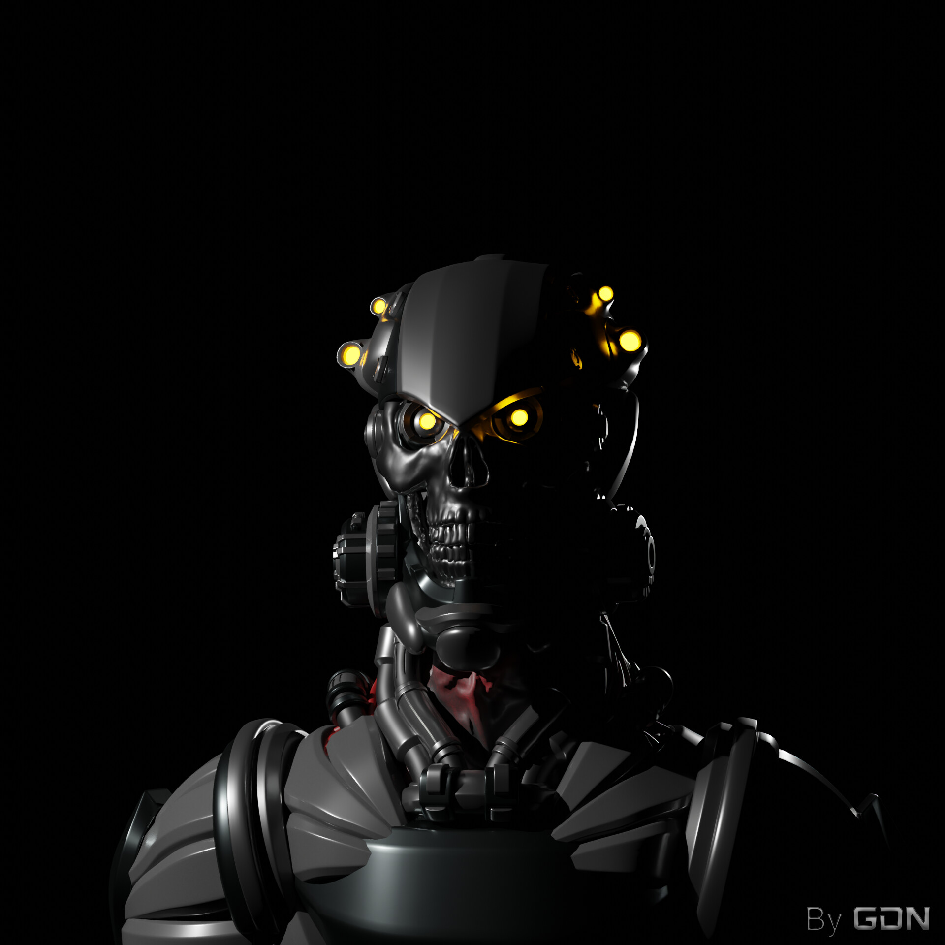 ArtStation - Tech-Skull Bust