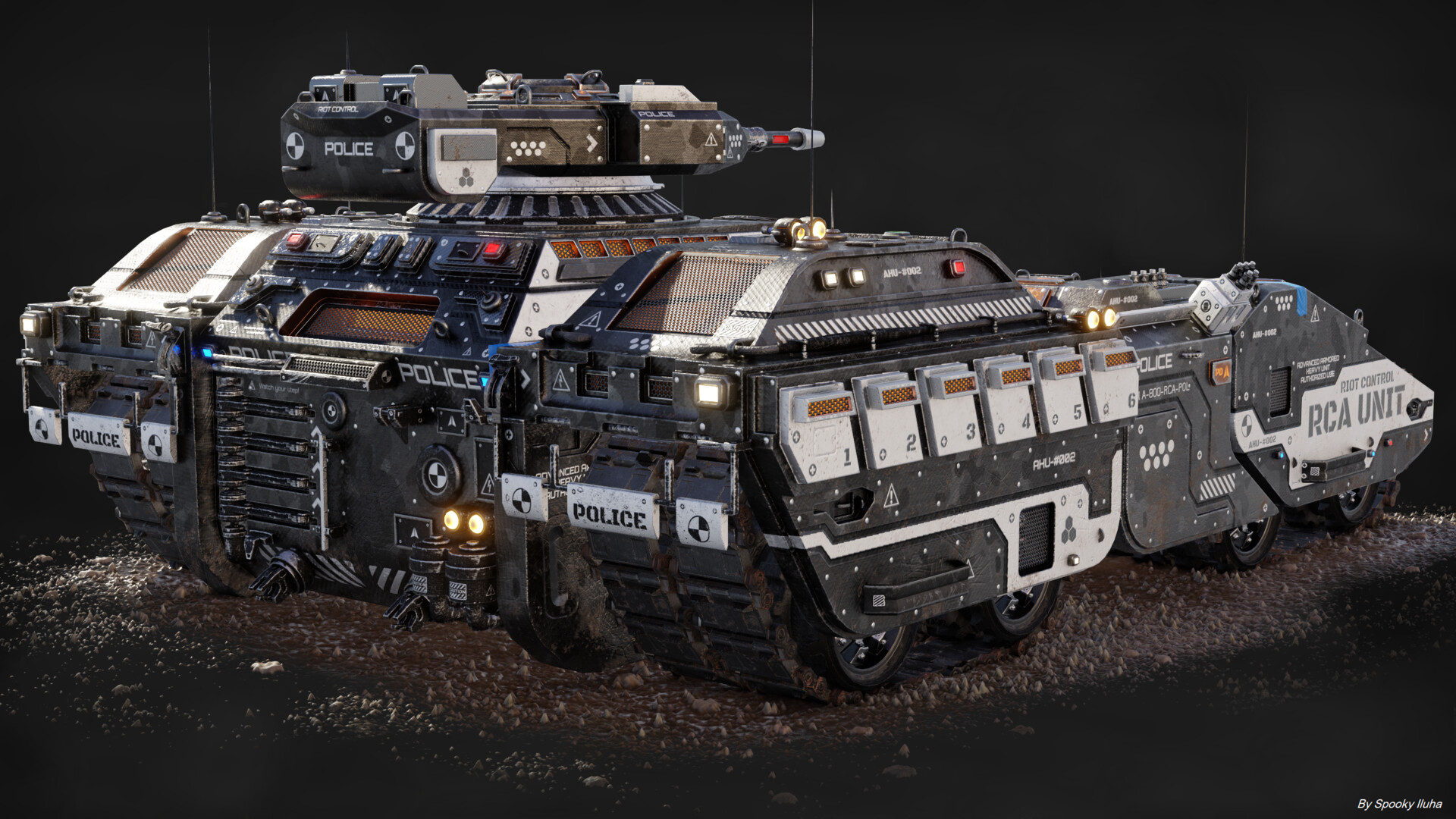 Ilya Kostylev - Anti-Riot Armored Heavy Unit (Futuristic/Cyberpunk)