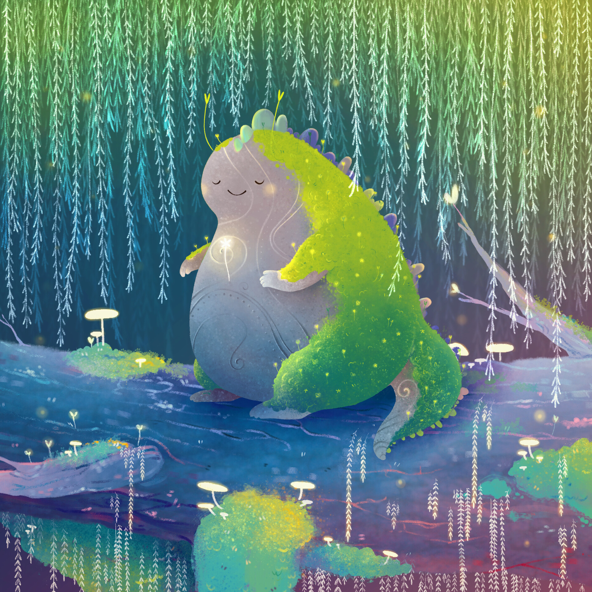 ArtStation - Resting on a tree