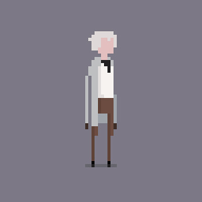 doc brown pixel art