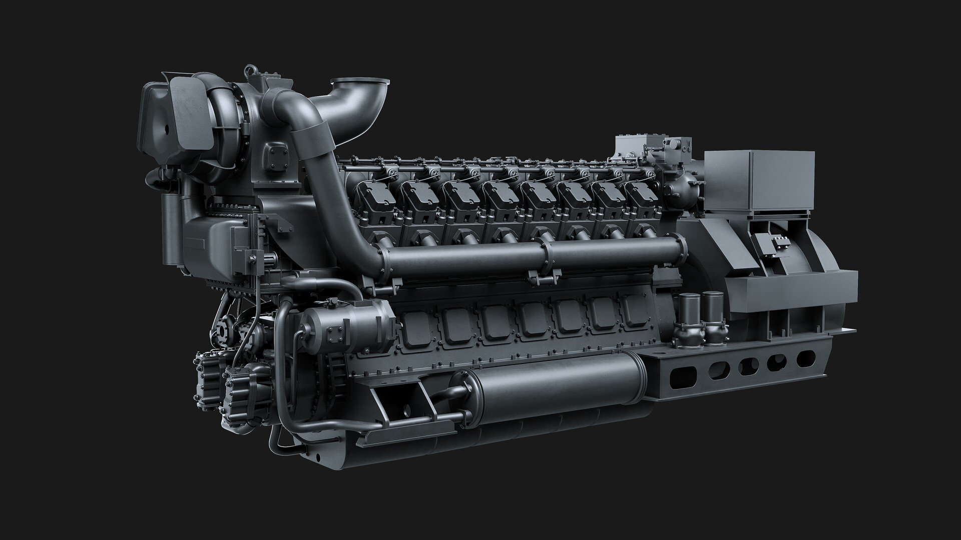 ArtStation - Diesel Engine render