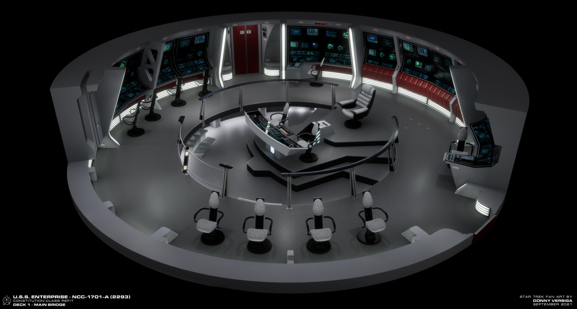 Donny Versiga - U.S.S. Enterprise NCC-1701-A Main Bridge -- Star Trek ...