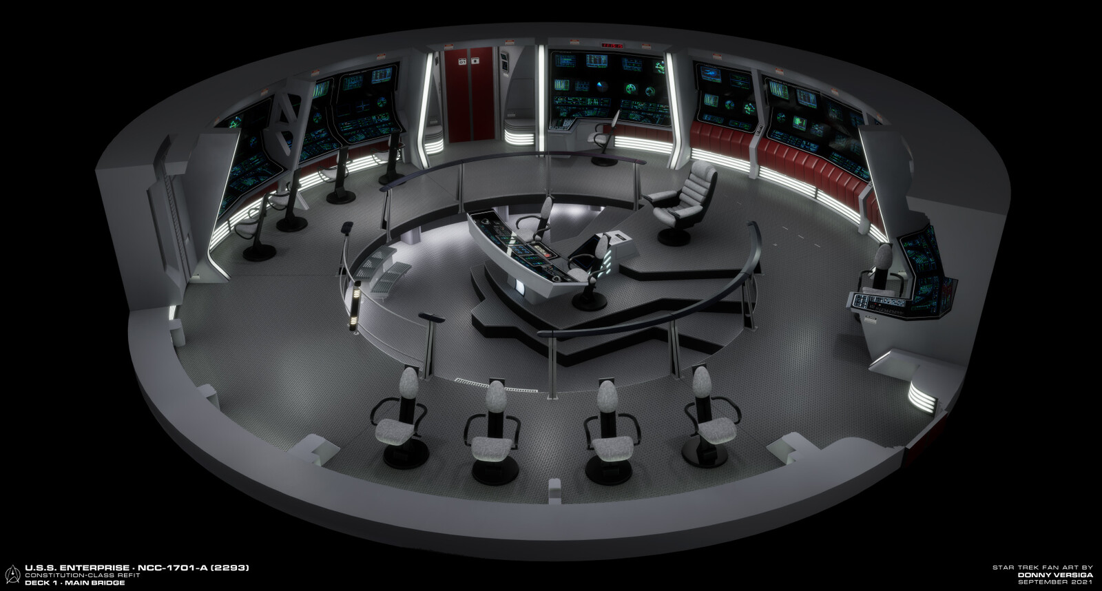 Donny Versiga - U.S.S. Enterprise NCC-1701-A Main Bridge -- Star Trek ...