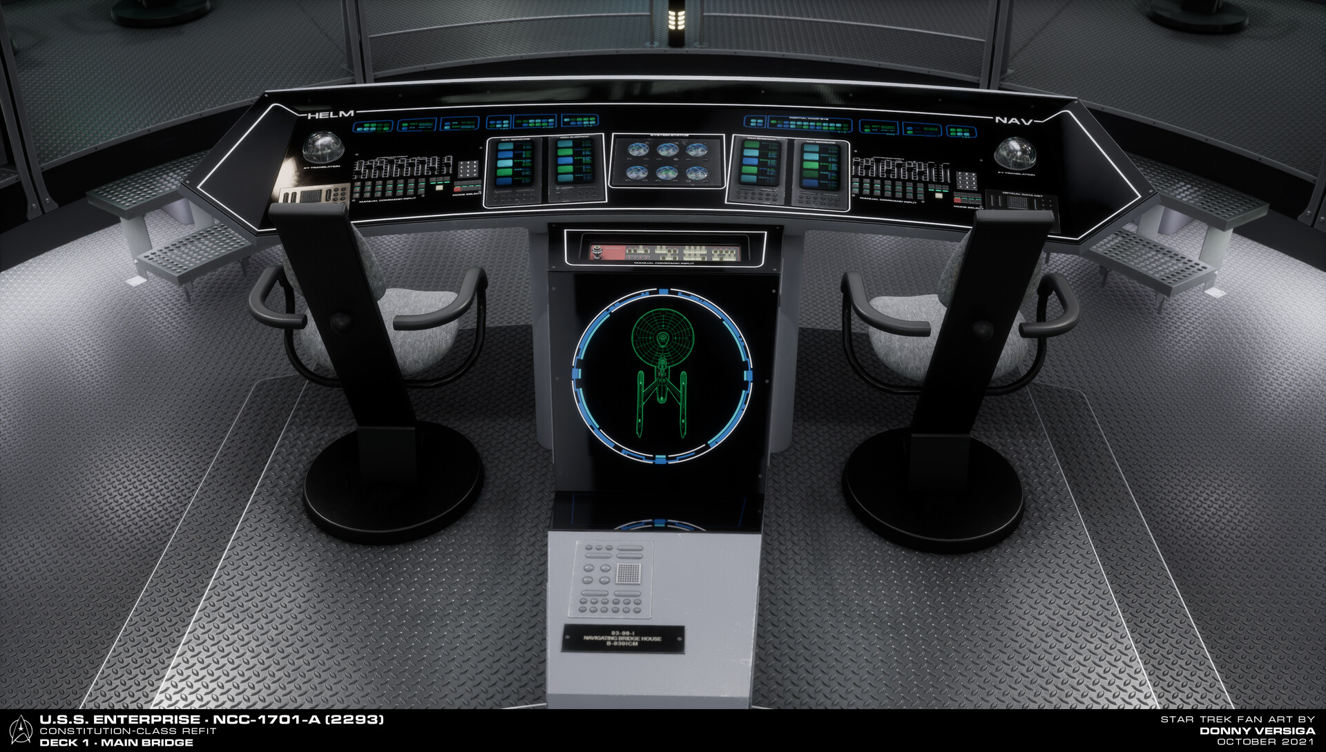 Donny Versiga - U.S.S. Enterprise NCC-1701-A Main Bridge -- Star Trek ...