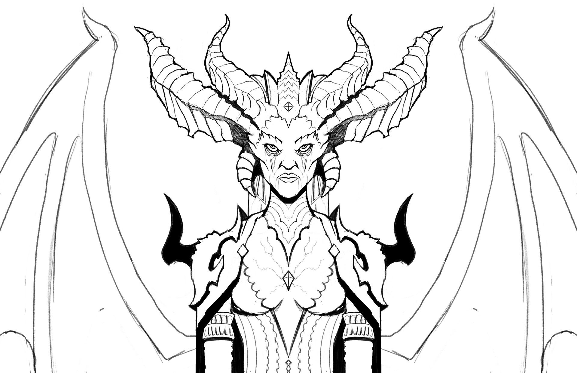 diablo coloring pages