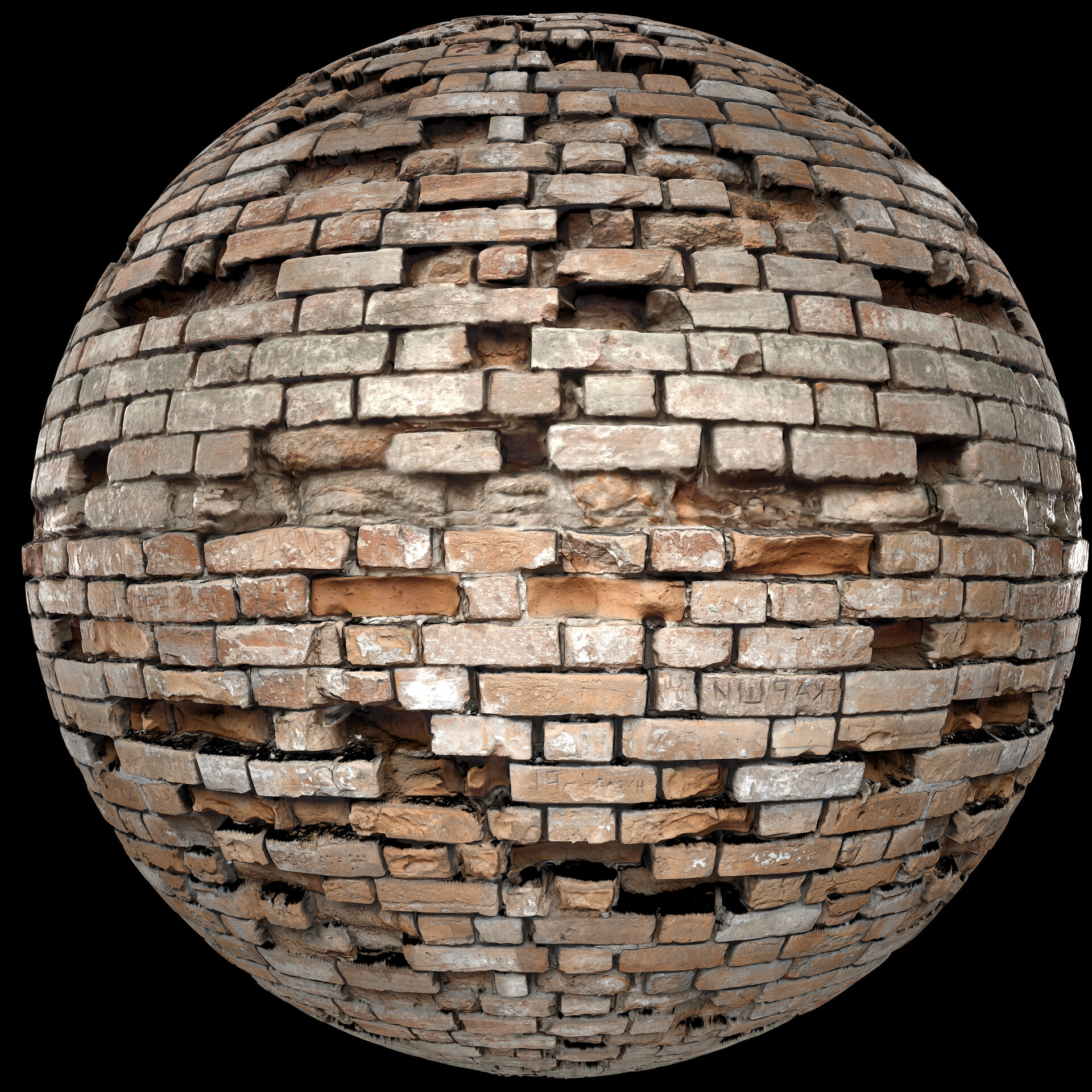 ArtStation - Brick PBR metal rougness 4k scanned texture