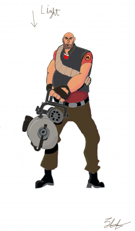 ArtStation - Heavy Tf2 (Shaded)