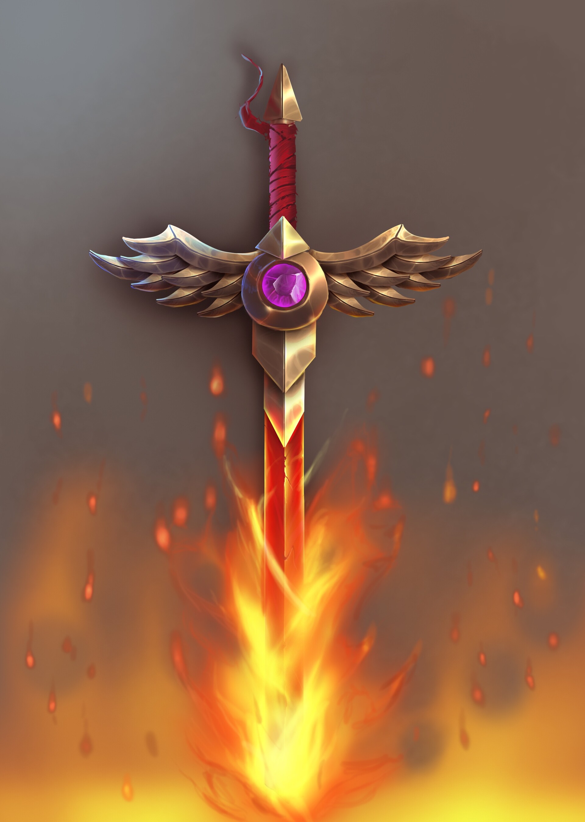 ArtStation - Fire sword