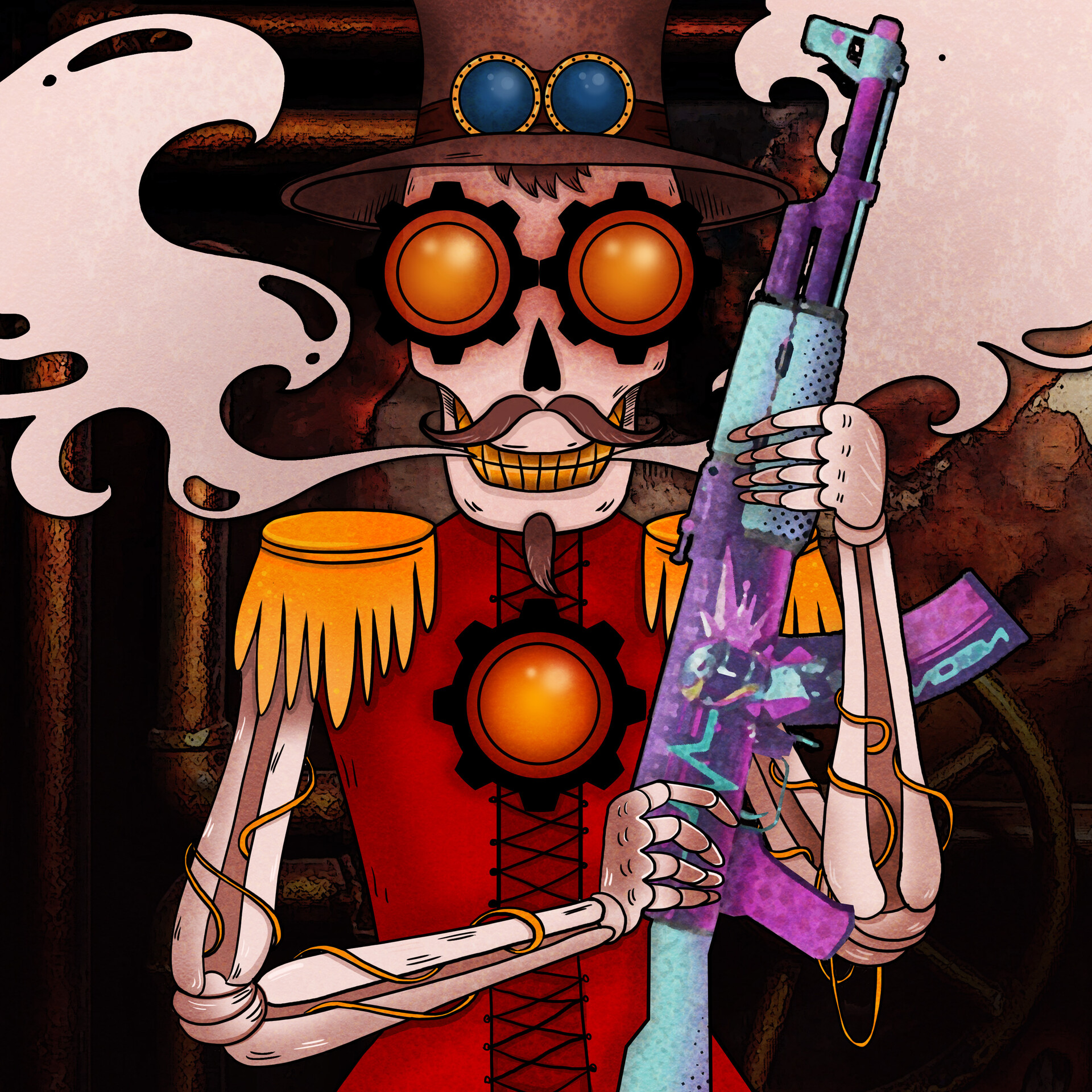 Ann Kee - Steampunk Cartoon Characters with CS skins