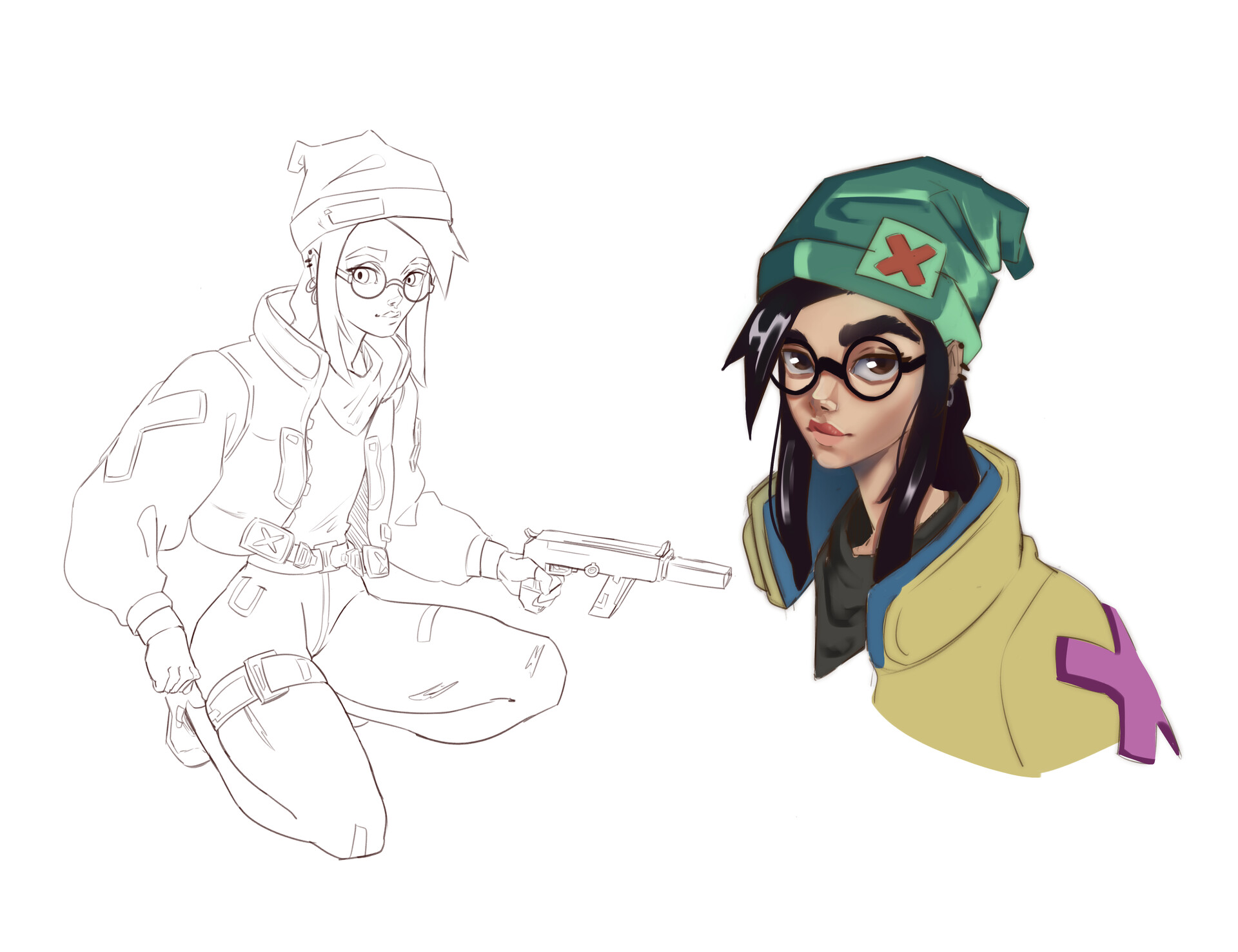 ArtStation - killjoy sketch