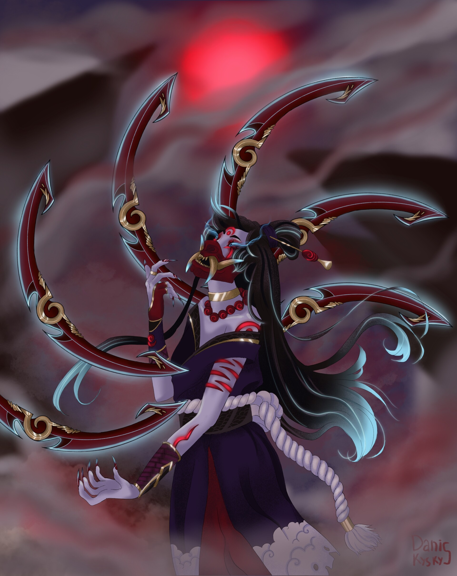 ArtStation - Blood moon Irelia