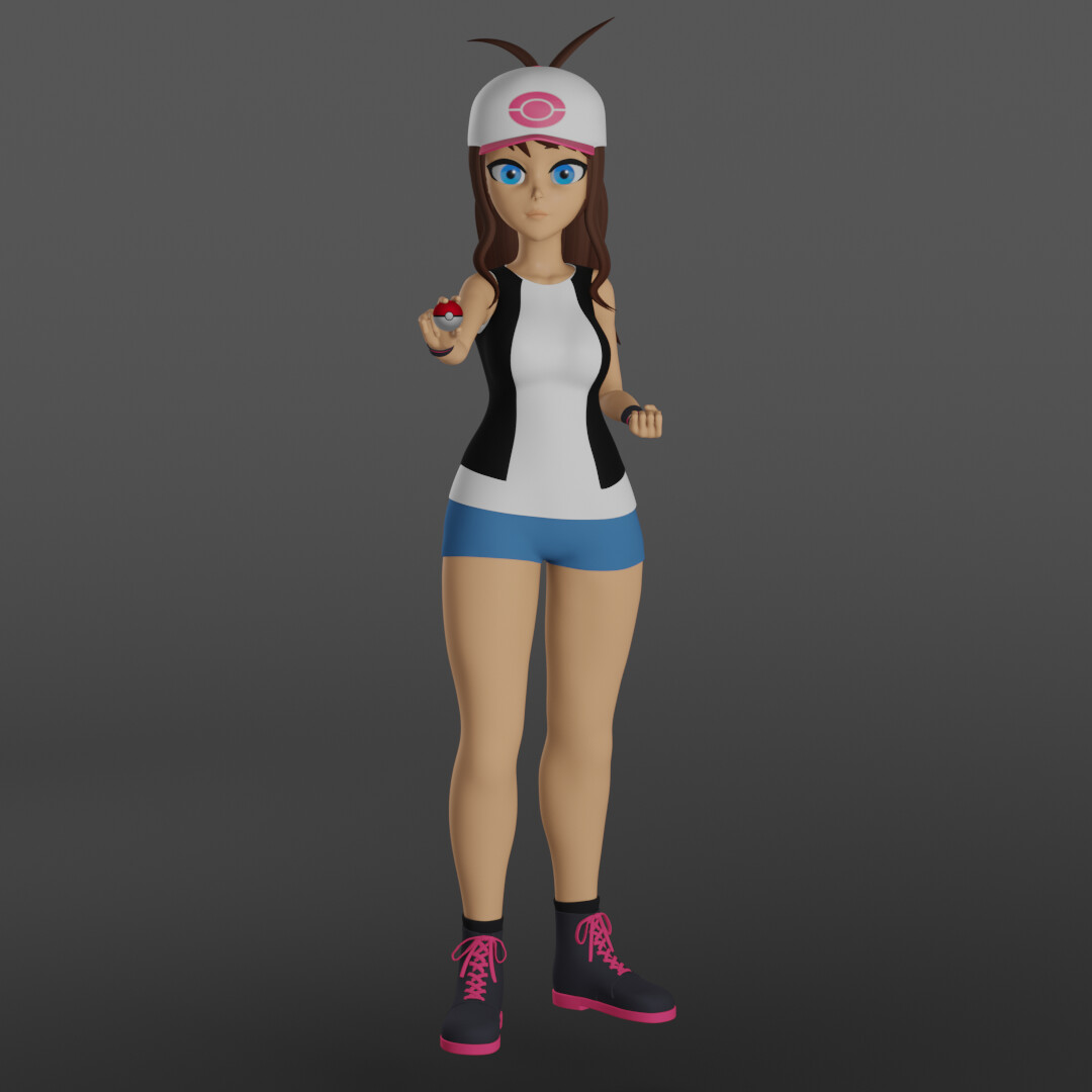 ArtStation - Hilda from Pokémon