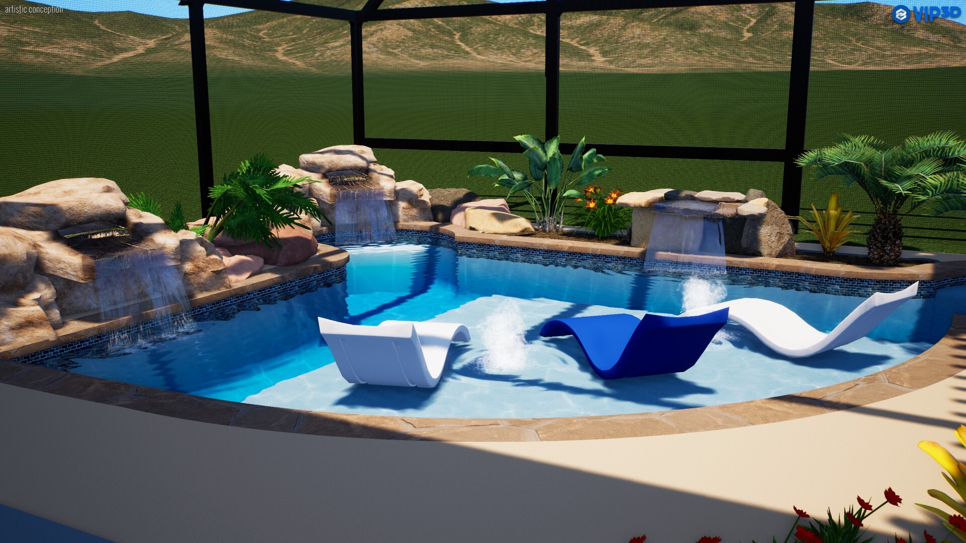 CalTex PoolDesign - Davenport, Florida Pool with Screen