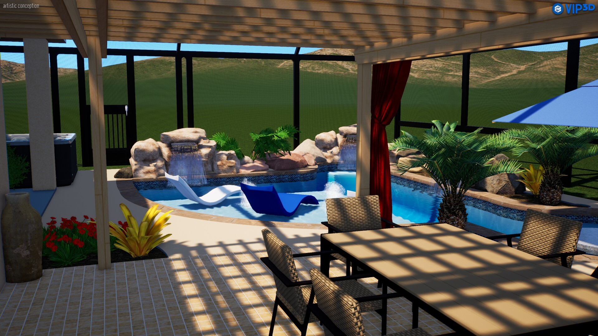 CalTex PoolDesign - Davenport, Florida Pool with Screen