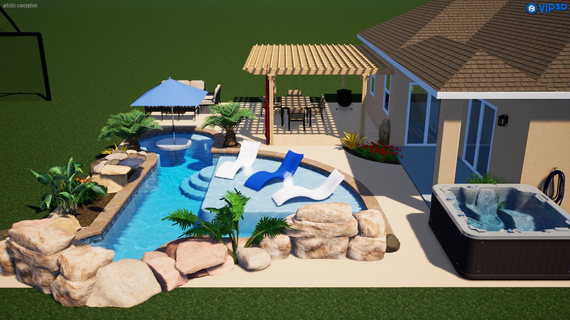 CalTex PoolDesign - Davenport, Florida Pool with Screen