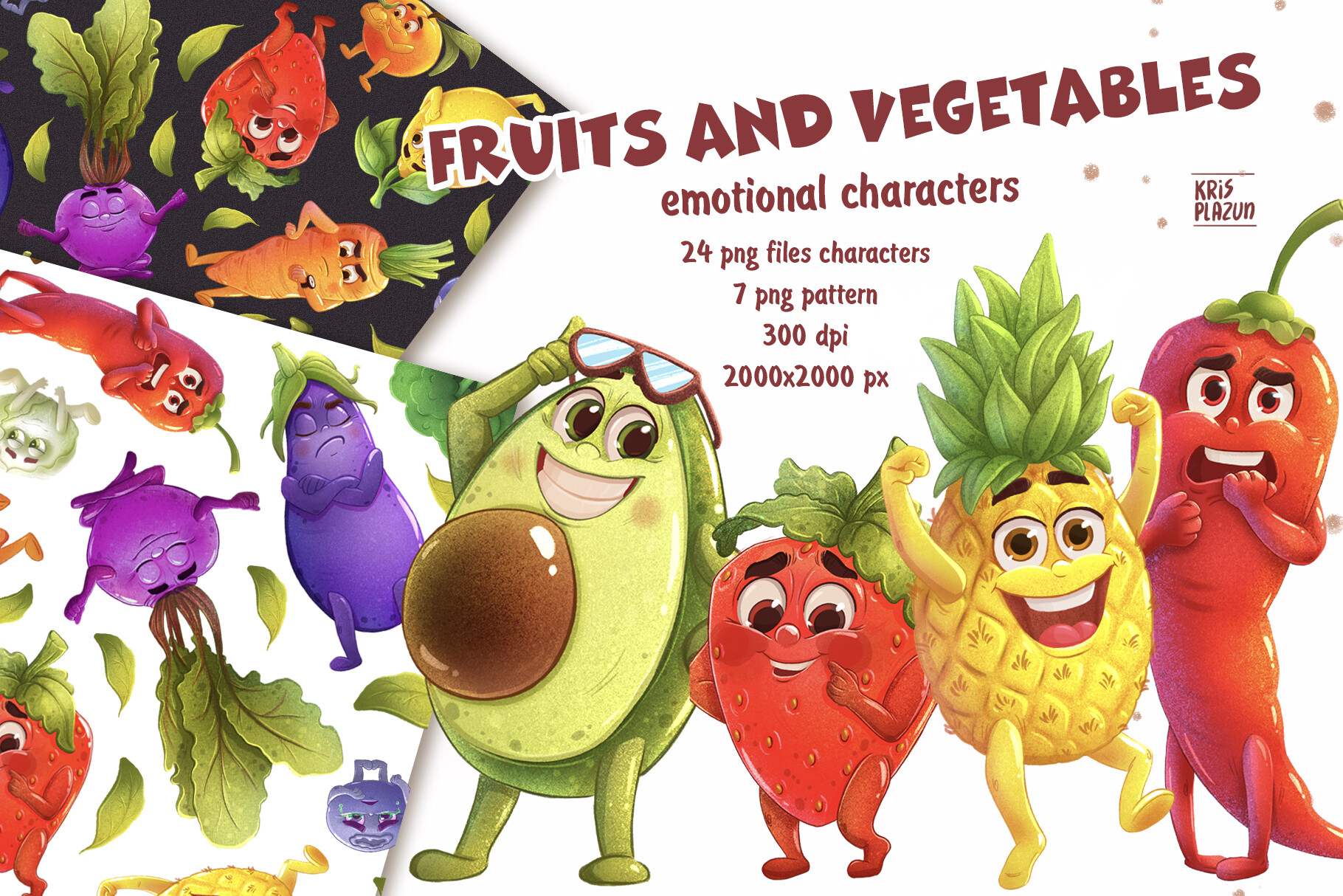 ArtStation - Emotional fruits and vegetables