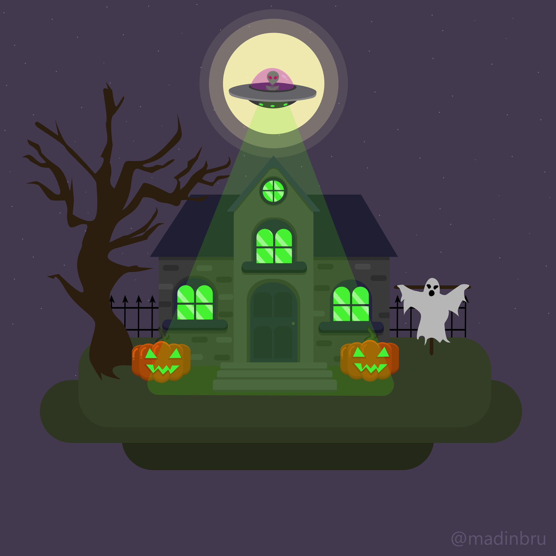 ArtStation - Halloween's Motion Graphics | Flat Design