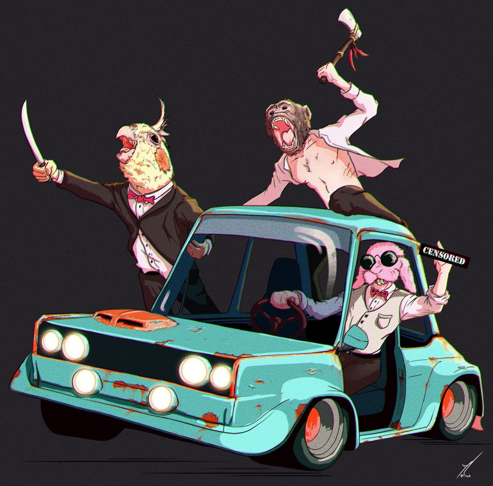 ArtStation - Animal Road Rage - Reloaded