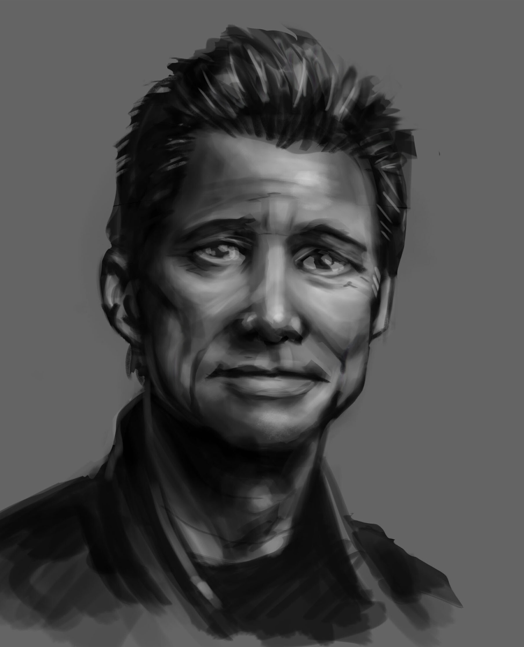 ArtStation - Jim Carrey Portrait Study