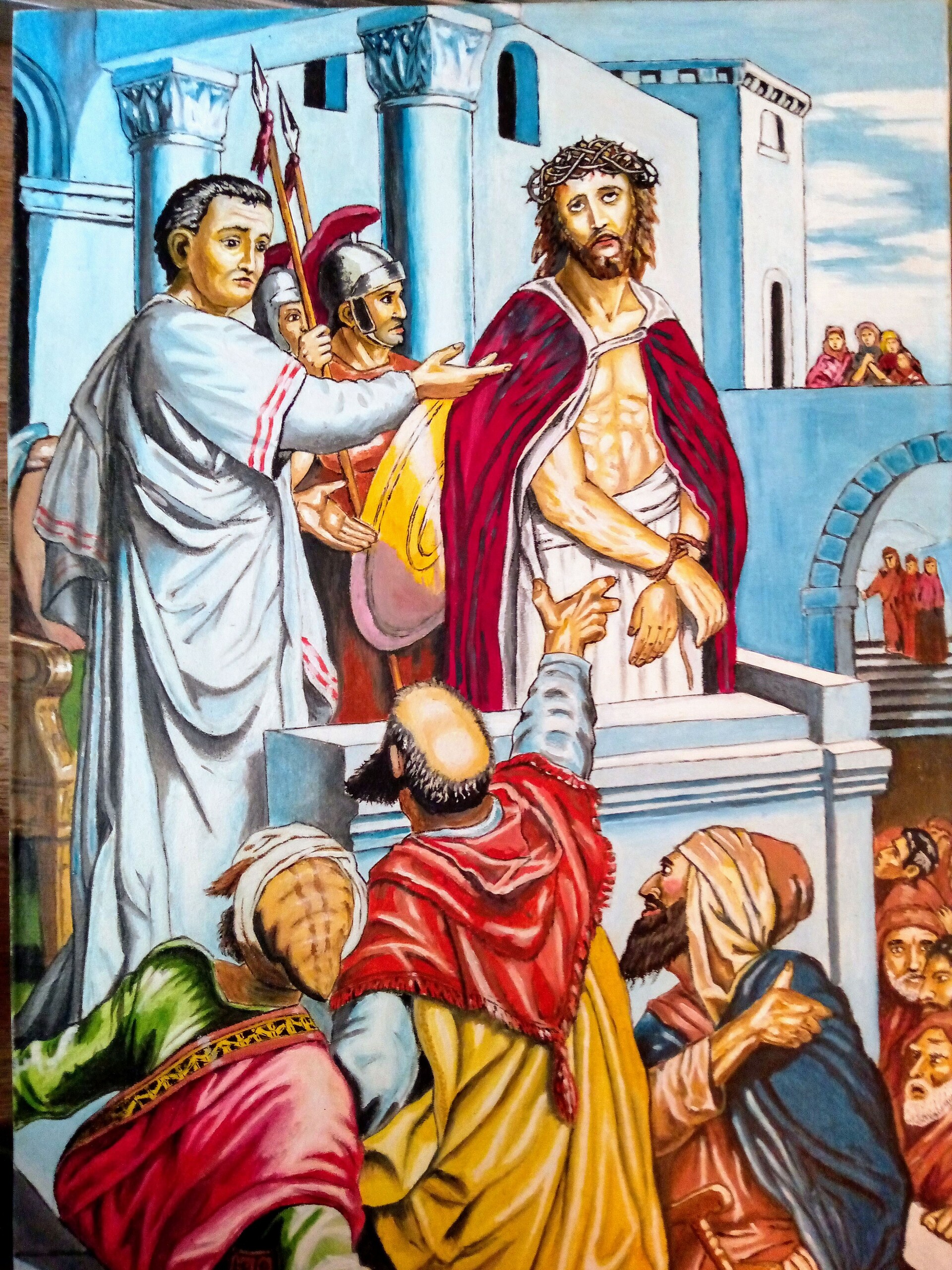 ArtStation - Pontius Pilate's trial over Jesus Christ.