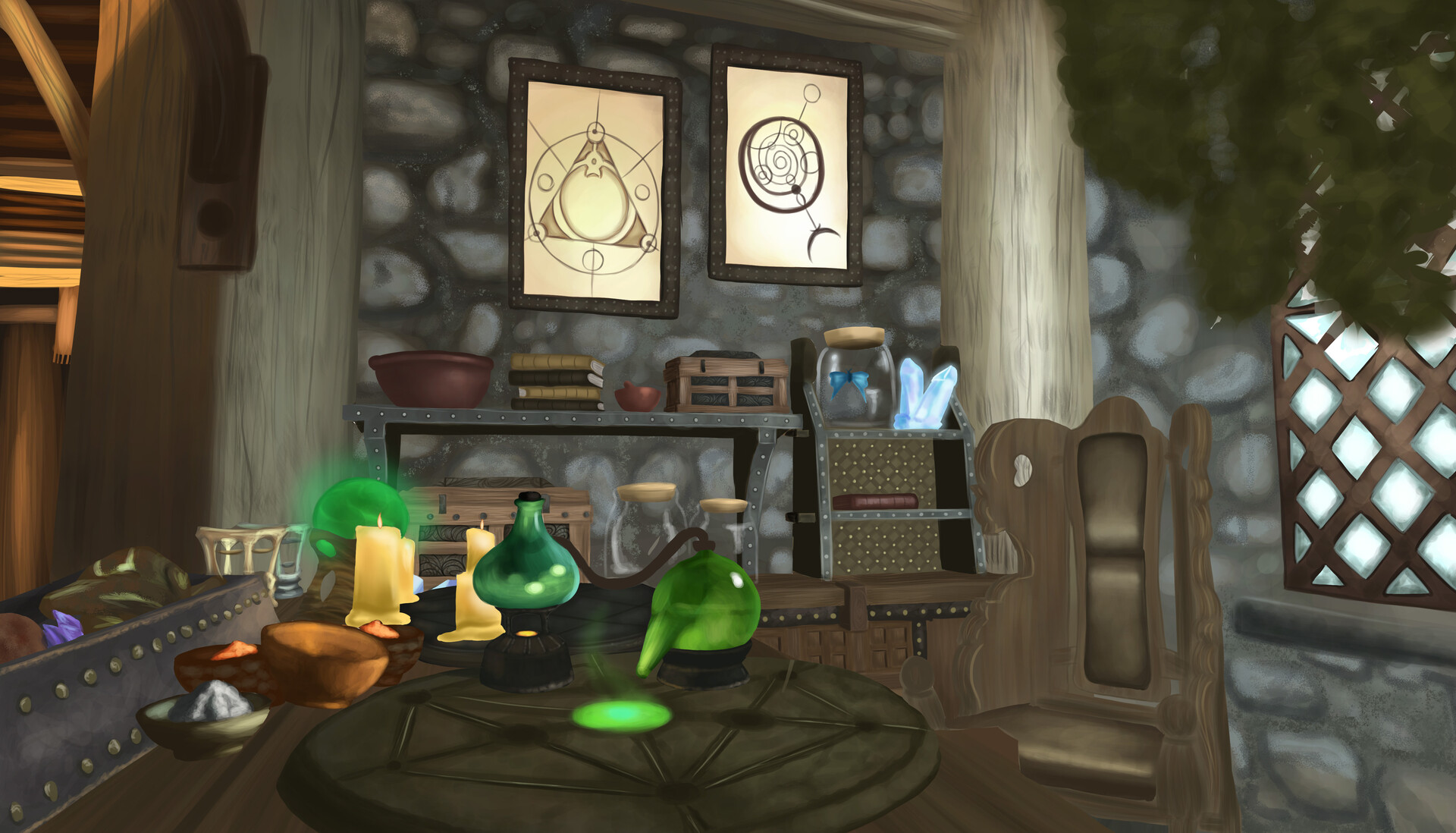 ArtStation - Skyrim Alchemy Lab