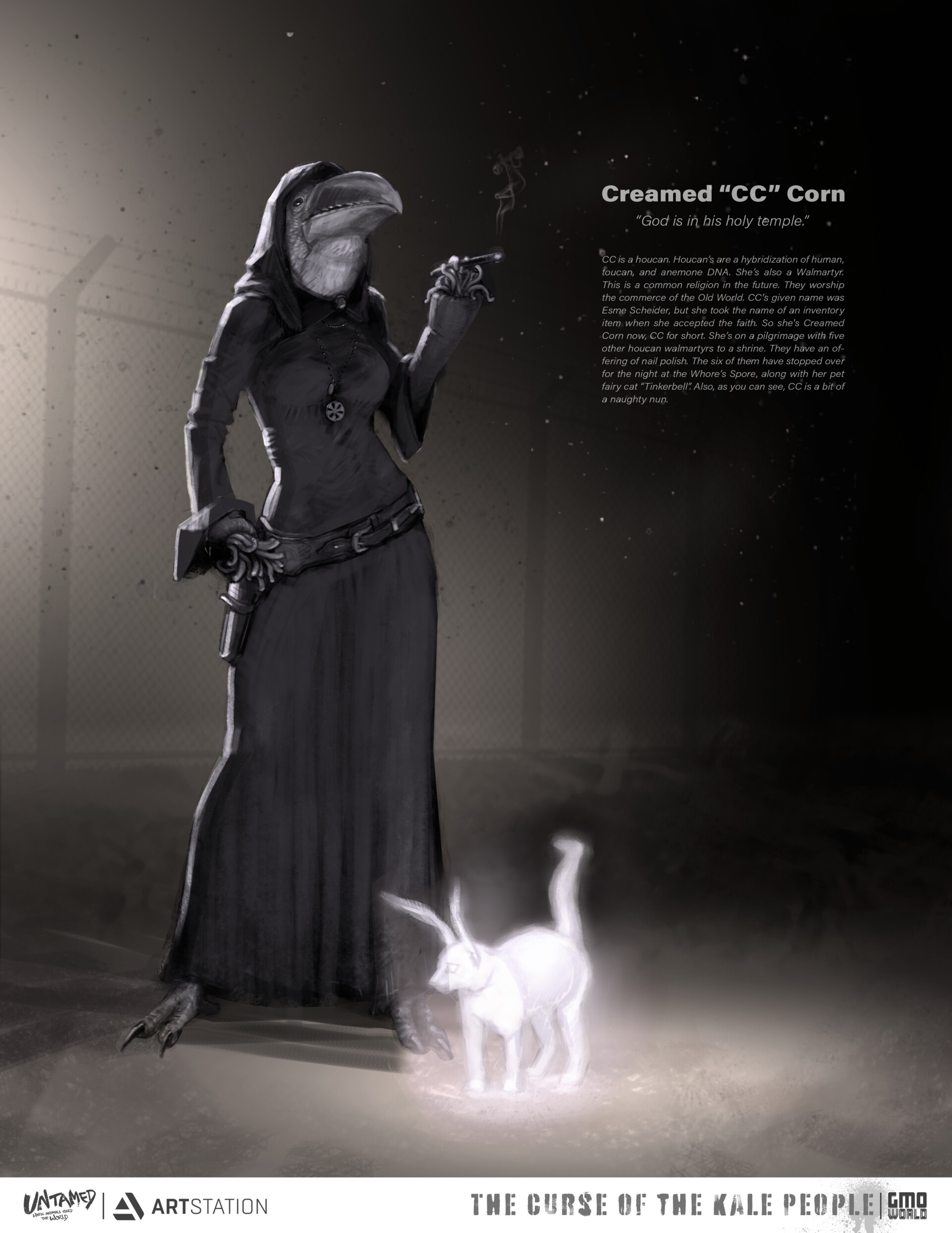 ArtStation - Houcan (hybrid human/toucan/anemone)