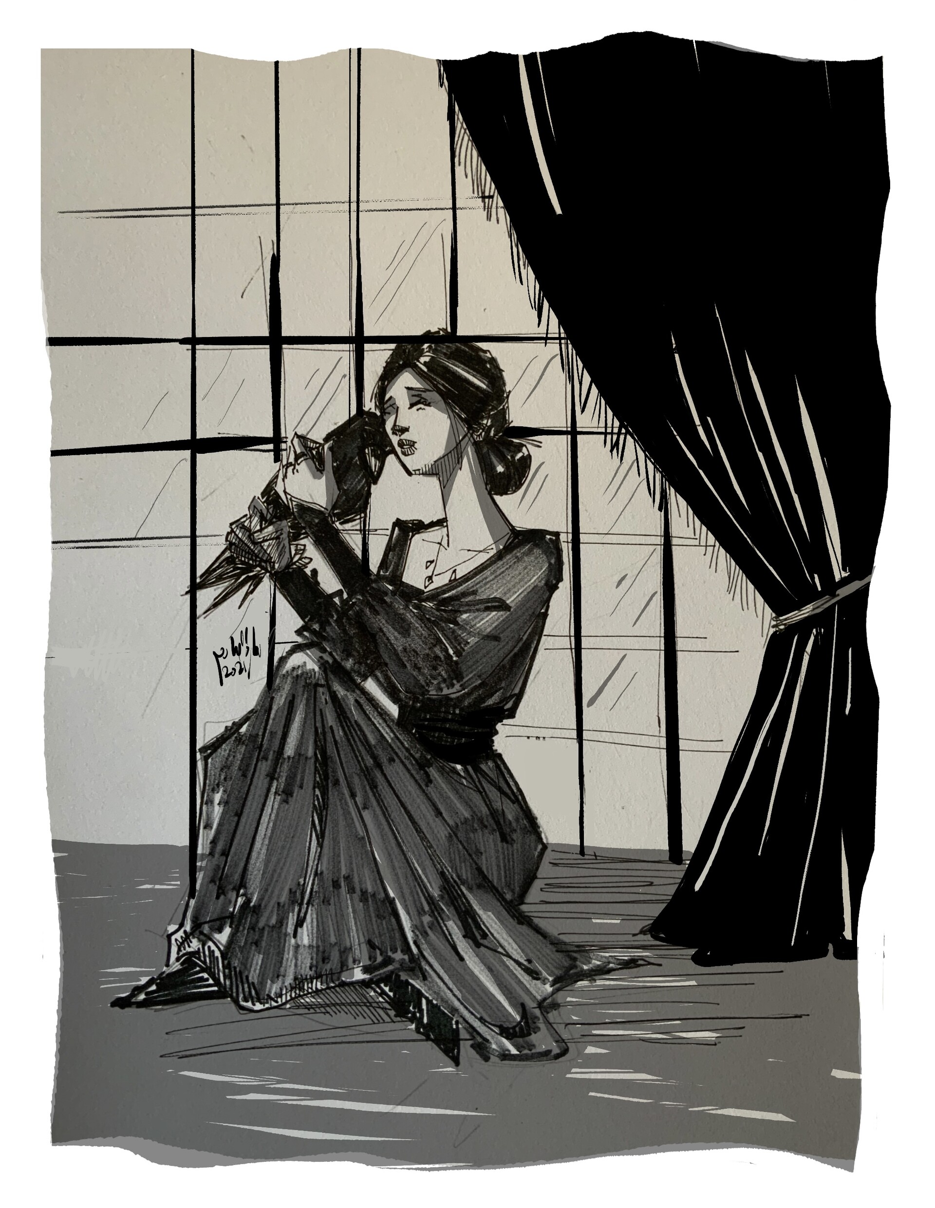 ArtStation - #inktober2021 #raven #day5