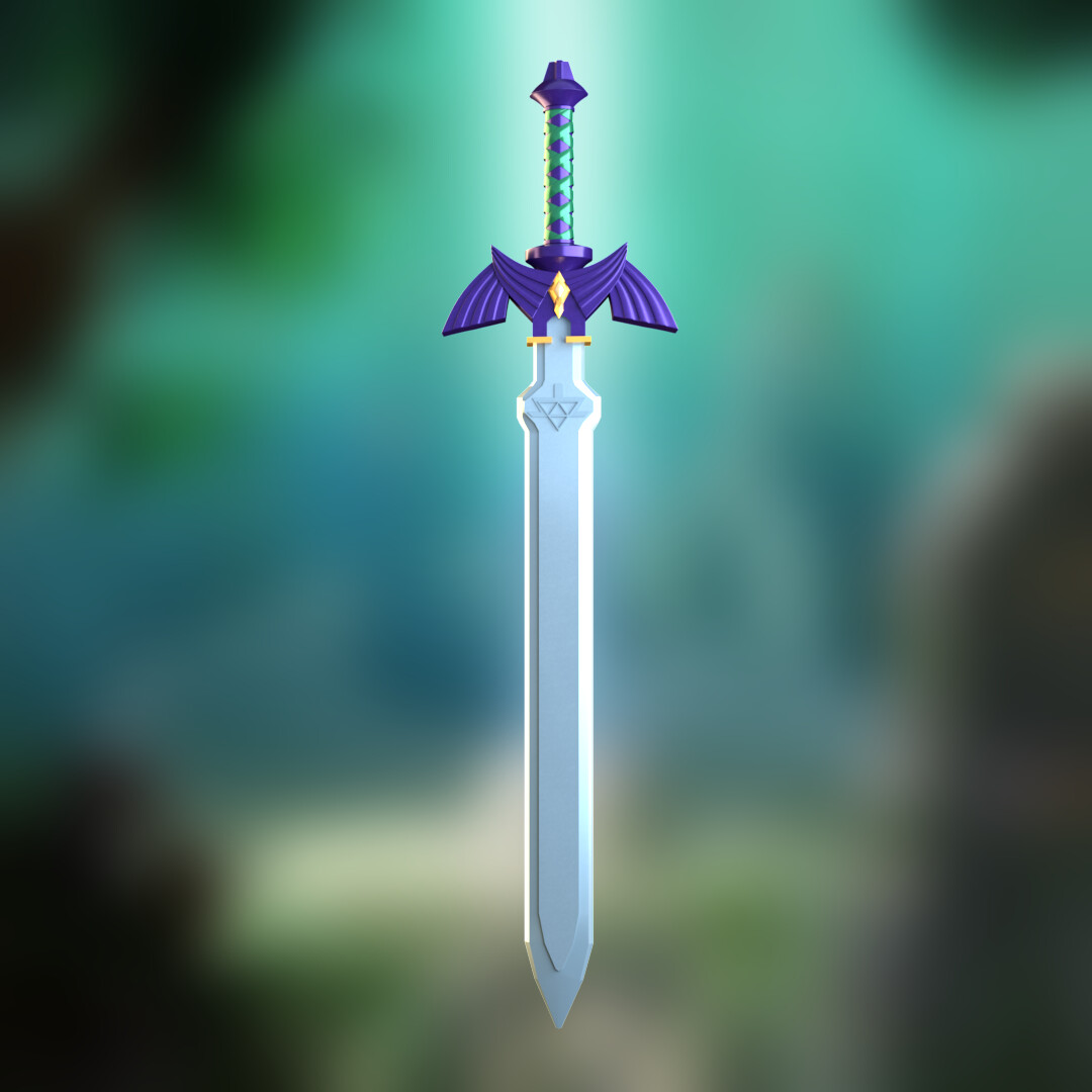 Aylin Aurora Sosa - Master Sword (low-poly fan art)