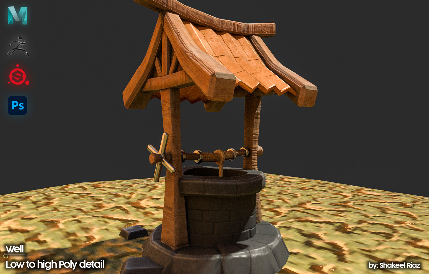 ArtStation - low Poly Well