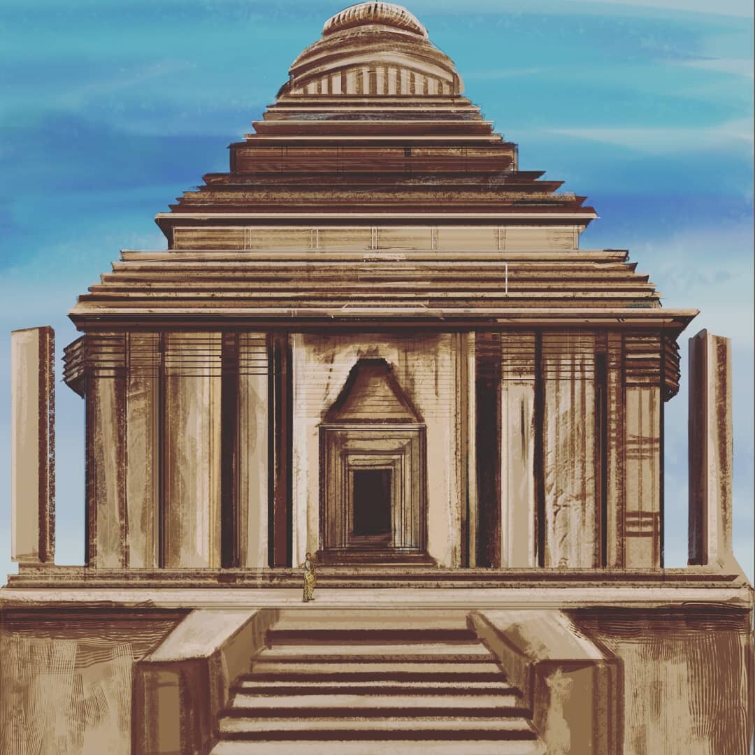 ArtStation - temple painting