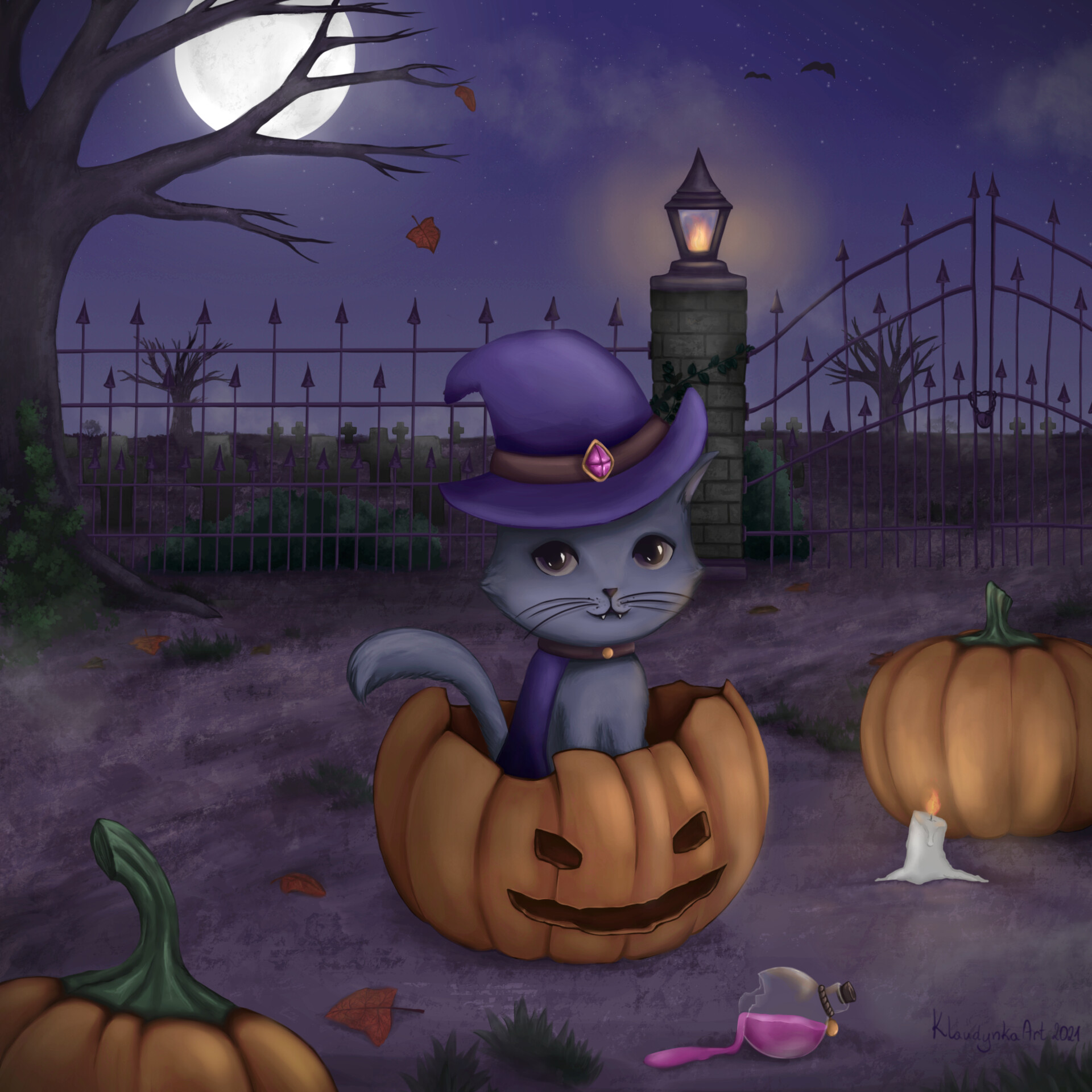 ArtStation - Halloween Cat