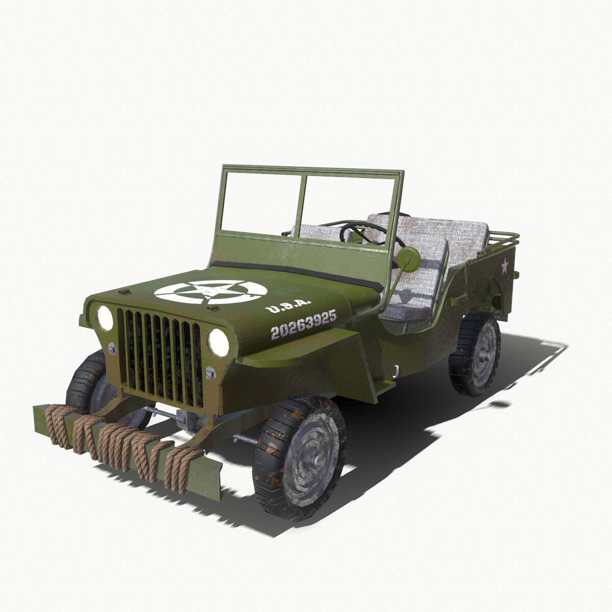 ArtStation - Low-poly Jeep
