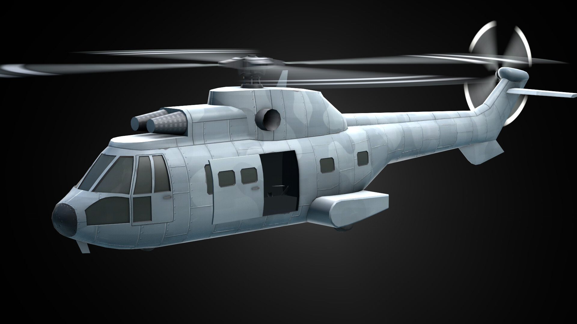 KrazyZark - TF2 Coast Guard super puma (helicopter)