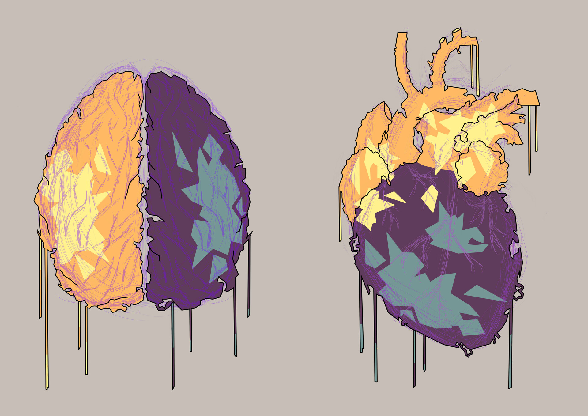 ArtStation - heart and mind