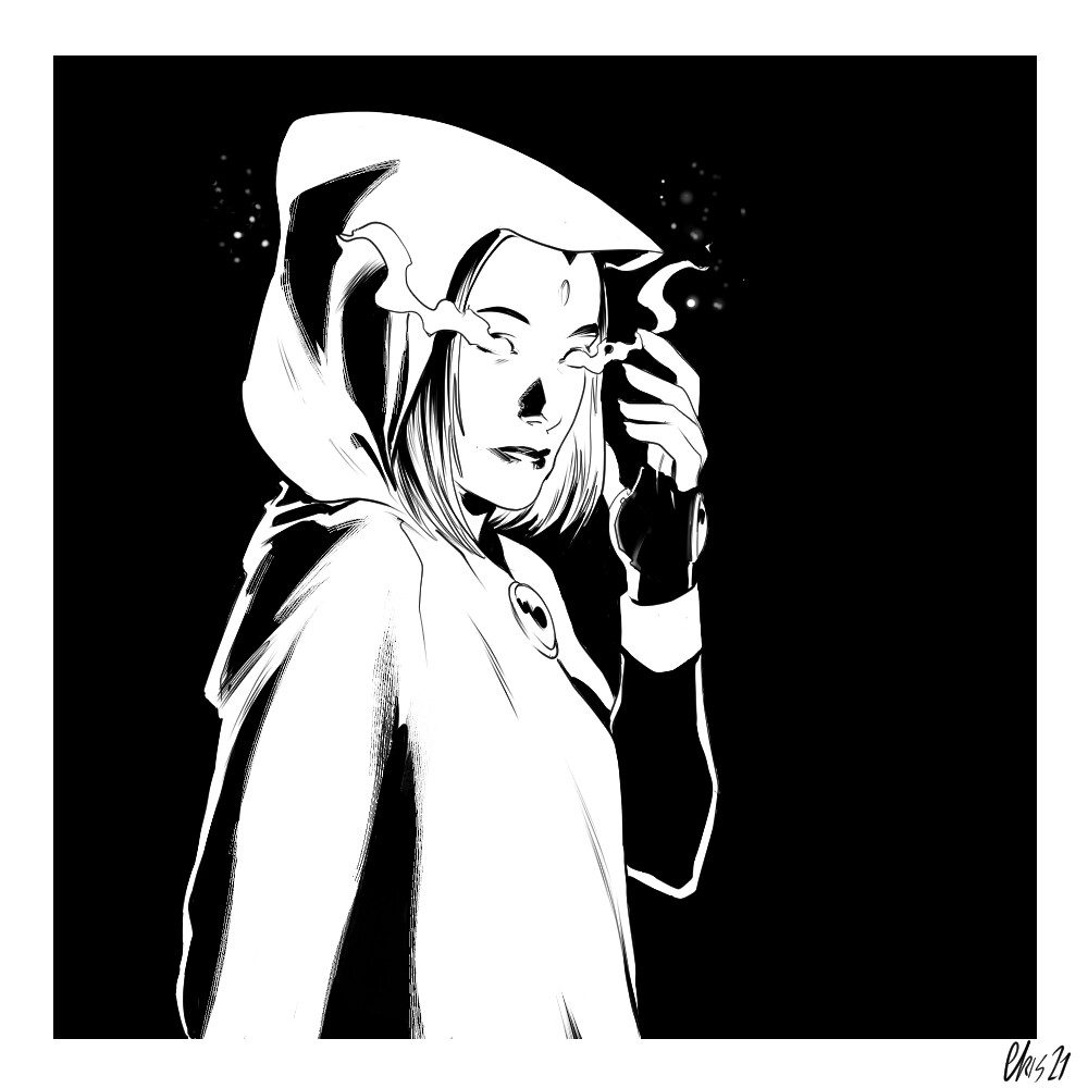 ArtStation - Inktober2021 Day 05 - Raven